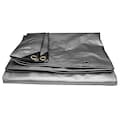 Harpster 10 ft x 12 ft Heavy Duty 2.2 Tarp, Silver, 1,200-Denier Polyethylene 655329210120 | Zoro